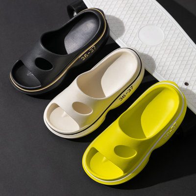 Best price women summer thick sole non-slip Japanese style bathroom bath slippers couple home shoes with high quality