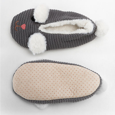 2021 custom Children Knitted Animal fluffy Slippers Cute kids Indoor home Slipper Winter Warm house shoes