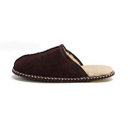 wholesale Men Genuine Sheepskin Wool Fur Home Shoes High Quality Indoor Soft Winter Warm Slippers in stock luxury fur slippers