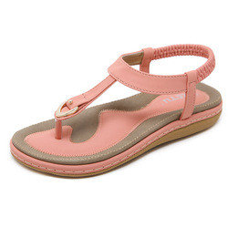 Summer 2022 new sandals women non-slip slippers metal buckle large size flat outdoor shoes wholesale flip flops