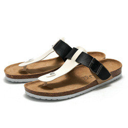 2022 wholesale customized summer unisex printing cork Slippers flat beach sandals multiple color Flip-Flops