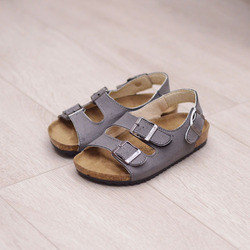Summer Children Slipper Shoes Open Toe Unisex Outdoor  Artificial PU