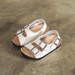 Summer Children Slipper Shoes Open Toe Unisex Outdoor  Artificial PU