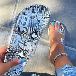 2022 new transparent women slides slippers wholesale fashion beach casual shoes for ladies soft sole flat sandals