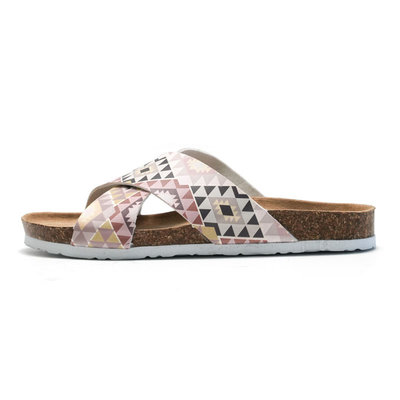 Cross Strap Ladies Sandals Upper Summer Beach Casual Slides