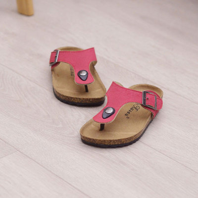 2022 summer solid color children sandals unisex fashion cork slippers girls outdoor beach flip-flops in stock baby boy shoes
