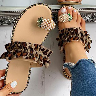 Hot selling beach casual shoes high quality laciness summer sandals women footwear soft sole non-slip slippers