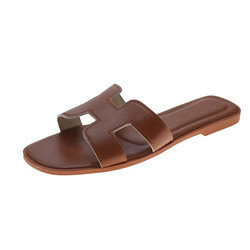 Wholesale fashion solid color casual shoes footwear lightweight non-slip outdoor slide slippers 2022 summer sandals women