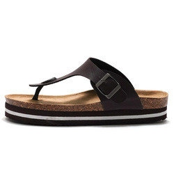 Thick Bottom Stylish Ladies Sandals Soft Sole Non Slip Casual  Solid Color