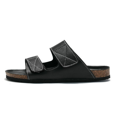 Wholesale Comfort Cork non-slip Outdoor shoes Adjustable magic sticker summer Sandals women slides new flip-flops slippers