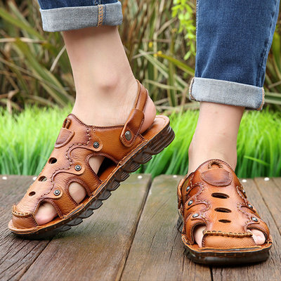 Dual Use Men Casual Footwear Upper Outdoor Lightweight Soft Sole Non Slip
