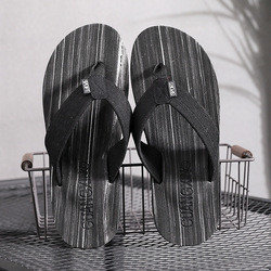 Hot sale soft Comfortable new Man sandal leather upper outdoor slide flat flip-flops fashion non-slip slippers 2022
