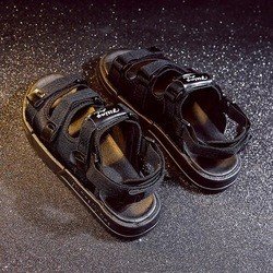 2022 new design couple summer sandals women outdoor beach shoes soft sole magic paste slide slippers for Men
