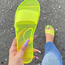 Hot Sale Clear vamp Jelly design summer Sandals Women Cheap outdoor shoes large Size Slides Slippers for ladies