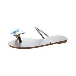 2022 new summer flip flops wholesale diamond sandals flat butterfly slippers for women beach shoes in stock