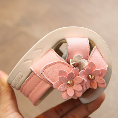 New summer children Sandals Flowers Cute kids Beach Shoes Soft sole non-slip Fashion slippers for girls and boys