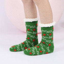 custom wholesale Women's Winter fluffy fur Lined Thermal Slipper Socks Home floor Socks Anti-slip sole sherpa designer socks
