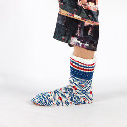 Women Non-slip Socks Warm Adult Thickened Bed Fluffy Cozy Home Soft free Size slipper socks Winter printed Floor Socks