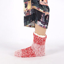 Wholesale new fashion trend women winter socks patchwork color warm soft skin-friendly non-slip Casual designer socks