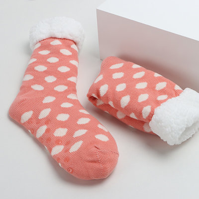 new arrival Women Winter Soft Knit comfortable fluffy fur socks Warm designer socks non-slip dot pattern fashion Socks