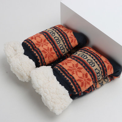 hot sale custom women new winter popular thick warm thermal socks anti slip home slippers floor socks
