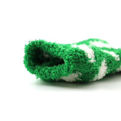 kids baby keep warm socks green winter socks knit home slipper socks
