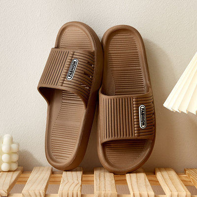 2022 new style letter slippers fashion irregular striped home indoor shoes non-slip couple summer sandals women
