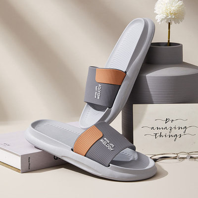 Simple style letter upper Men home soft EVA sole indoor shoes Big Children lightweight non-slip Comfortable flat Sandals