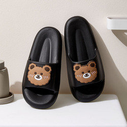 Adult Slipper Men's Summer cute cartoon Couples Indoor Home Shoes Bathroom non-slip flat Sandals women teddy bear slipper