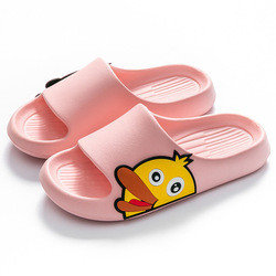 Cartoon sandals women cute summer home indoor shoes couple non-slip household small yellow duck slippers wholesale slides