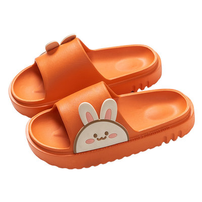 Cartoon female cute rabbit summer sandals thick bottom home indoor shoes wholesale couple solid color slippers for women