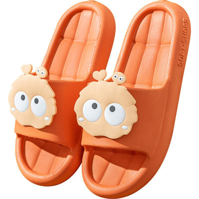 Hot sell summer cute indoor household bathroom slippers cartoon decoration soft bottom wear-resistant couple sandals