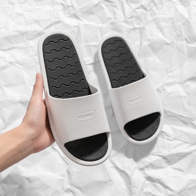 New fashion house slippers summer indoor non-slip bathroom sandals couples home casual breathable shoes