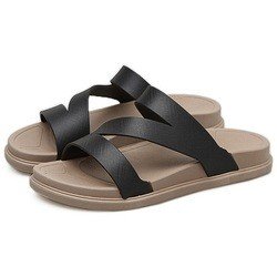 Flat sandals women summer fashion Korean version outside wear non-slip solid color slippers wholesale
