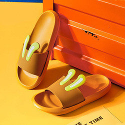 New design fashion trend Sandals cartoon cute rabbit ears ladies soft breathable slippers summer in stock