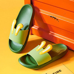 New design fashion trend Sandals cartoon cute rabbit ears ladies soft breathable slippers summer in stock
