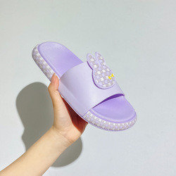Summer new style home indoor cute couple sandals bathroom non-slip soft bottom shock-absorbing slippers