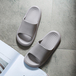 Wholesale custom solid color couple sandals summer home bathroom non-slip wear-resistant soft-soled slippers