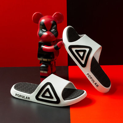 Fashion trend couple slippers for summer wear shock absorption wear-resistant non-slip increased sandals