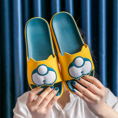Hot sell summer sandals home bathroom non-slip thick-soled slippers cute comfortable and breathable couple shoes