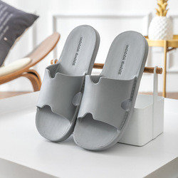 Hot selling new style solid color home bathroom couple sandals and slippers summer non-slip mute home shoes