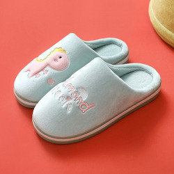 2021 new design children slippers for girls and boys non-slip warm indoor cartoon dinosaur cute home shoes winter