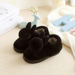 Wholesale high quality Children bedroom slippers winter girls non-slip soft plush baby home indoor shoes in stock
