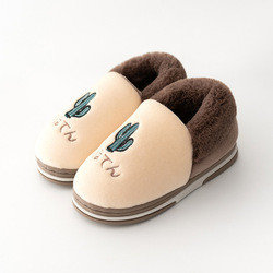 Children home cartoon fruit slippers for boys and girls indoor soft sole non-slip warm cheap bedroom shoes in stock