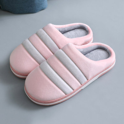 2021 new design non-slip home indoor shoes wholesale warm couple soft plush autumn and winter ladies slippers