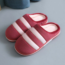 2021 new design non-slip home indoor shoes wholesale warm couple soft plush autumn and winter ladies slippers