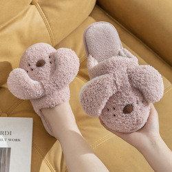 Cheap bedroom slippers 2021 new female cute warm wholesale indoor and outdoor non-slip couple household shoes