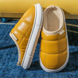 Slippers winter ladies simple grid style hot sale high quality warm comfortable home shoes supplier