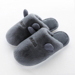 New design 2021 autumn winter warm home slippers soft plush non-slip PVC material women bedroom shoes