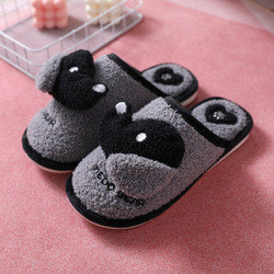 New fashion cute home indoor shoes female winter warm non-slip soft bottom couple cartoon slippers in stock
